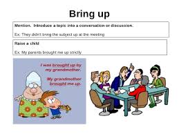 英和画像辞典：(bring up)の関連画像一覧！ – おもしろい英文法